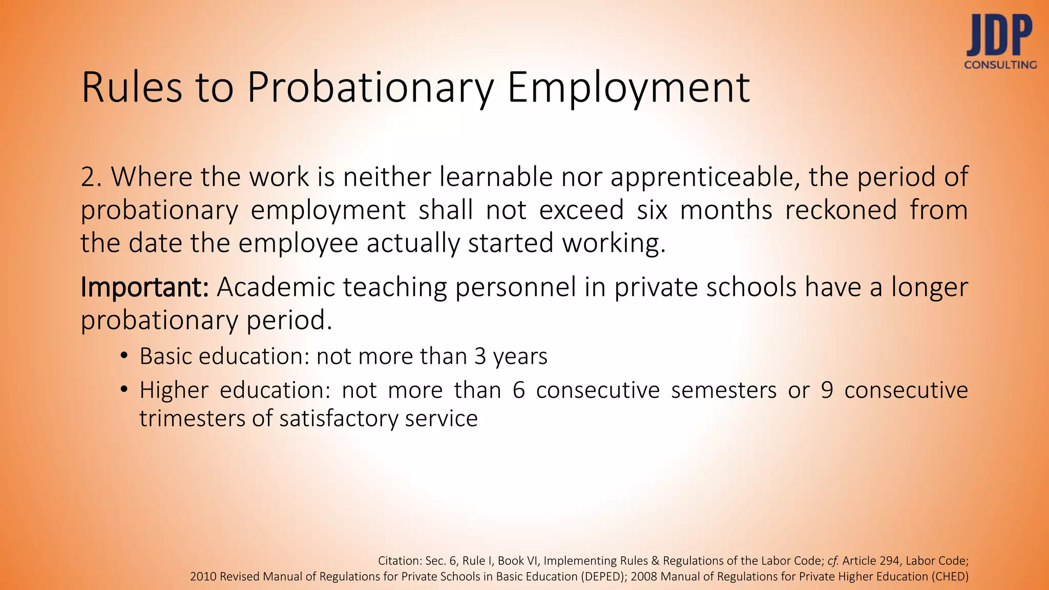 Probationary Employees | PPTX