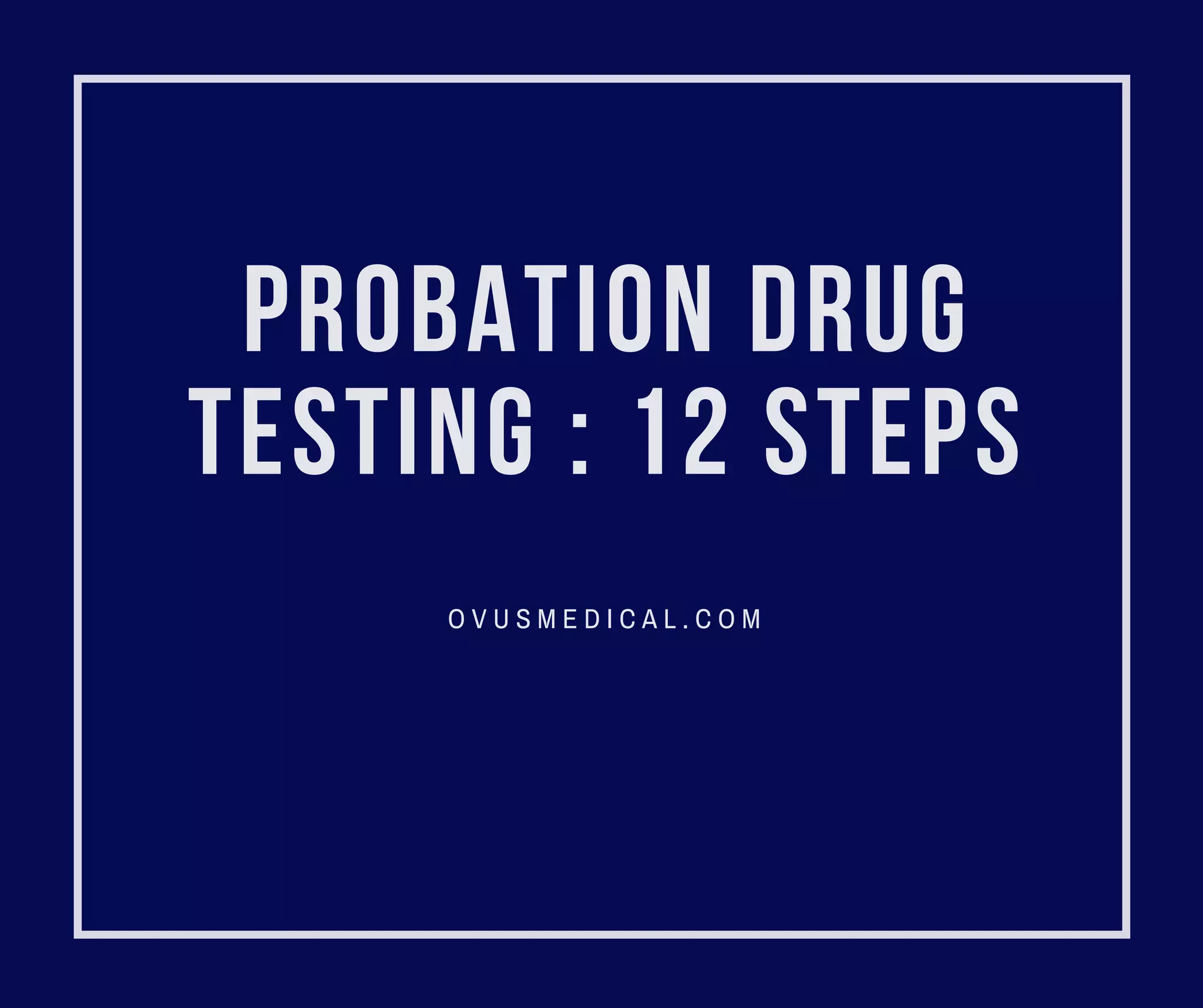 Probation drug testing procedures | PPT