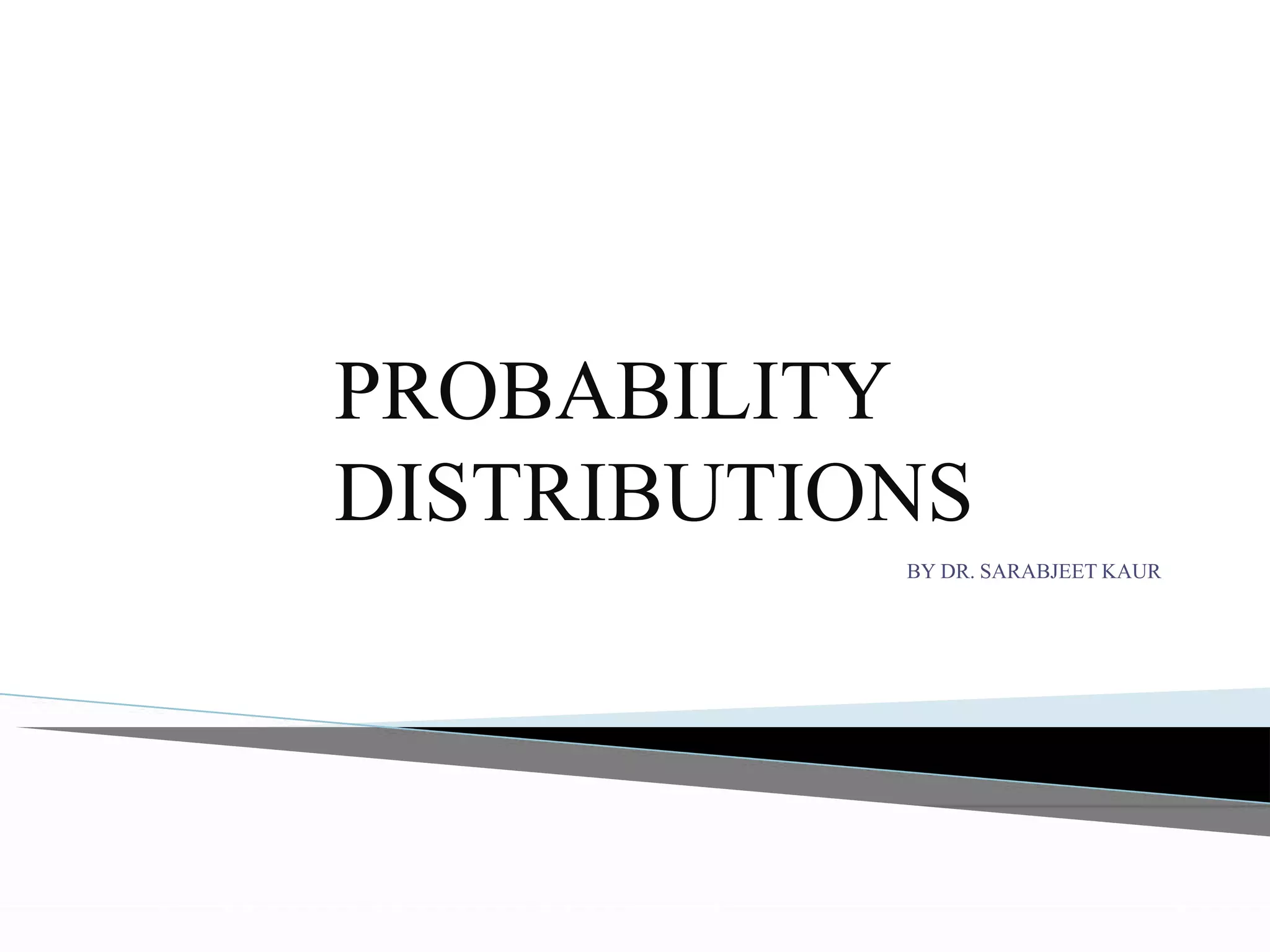 Probability Distribution | PPT