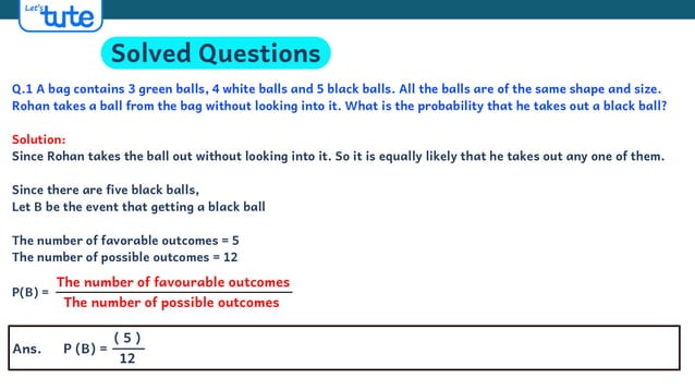 Probability for Class 10 CBSE - Mathematics | PDF