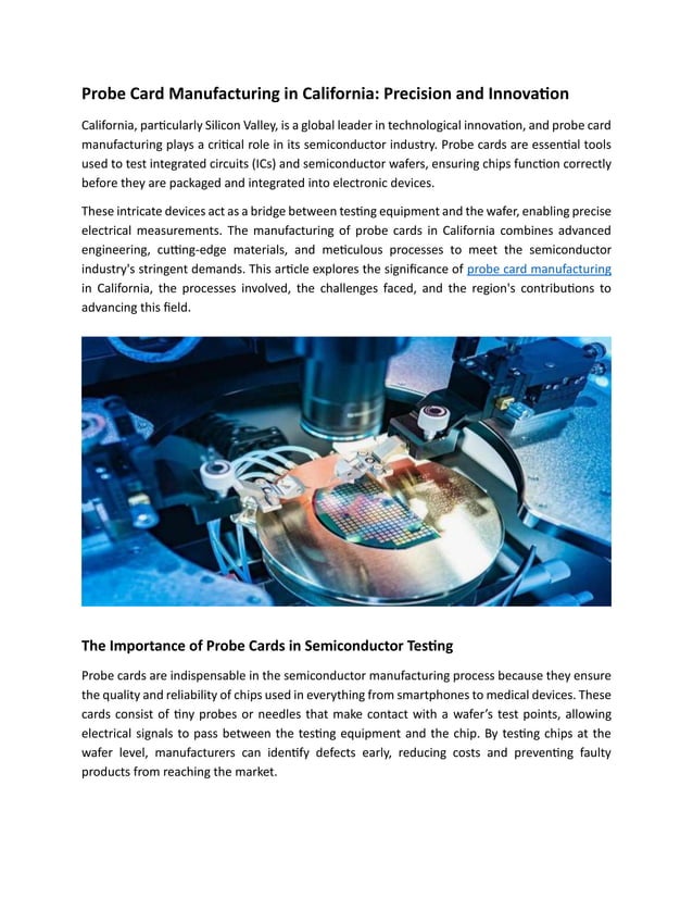 Probe Card Manufacturing in California Precision and Innovation.pdf