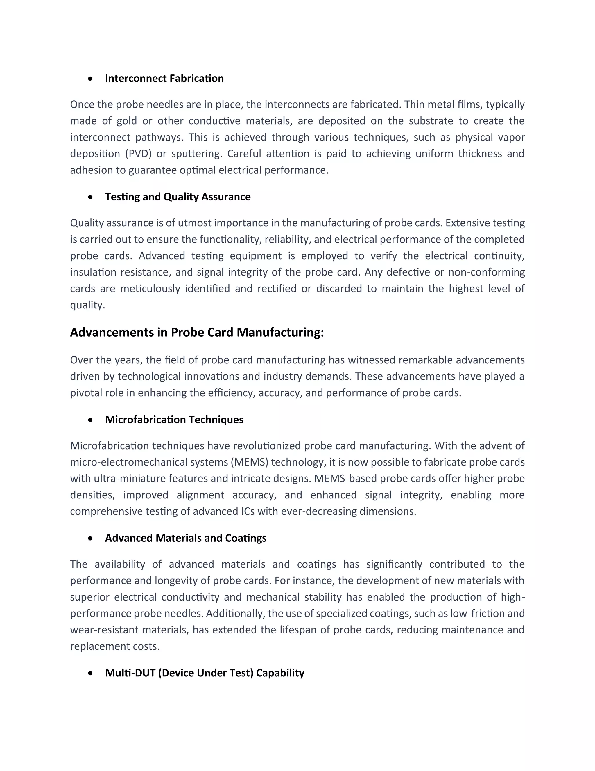 Probe Card Manufacturing Paving the Way for Semiconductor Testing ...