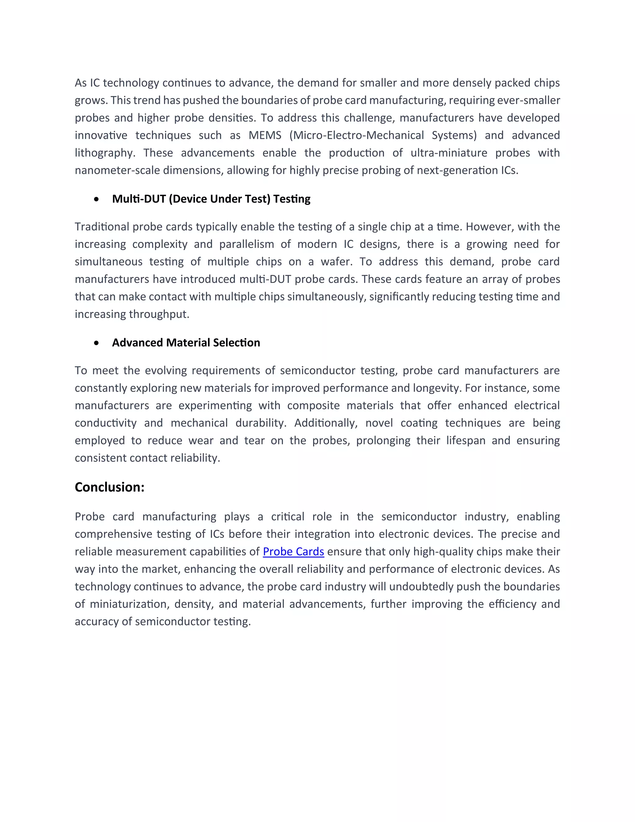 Probe Card Manufacturing Unveiling The Technology Behind Semiconductor ...