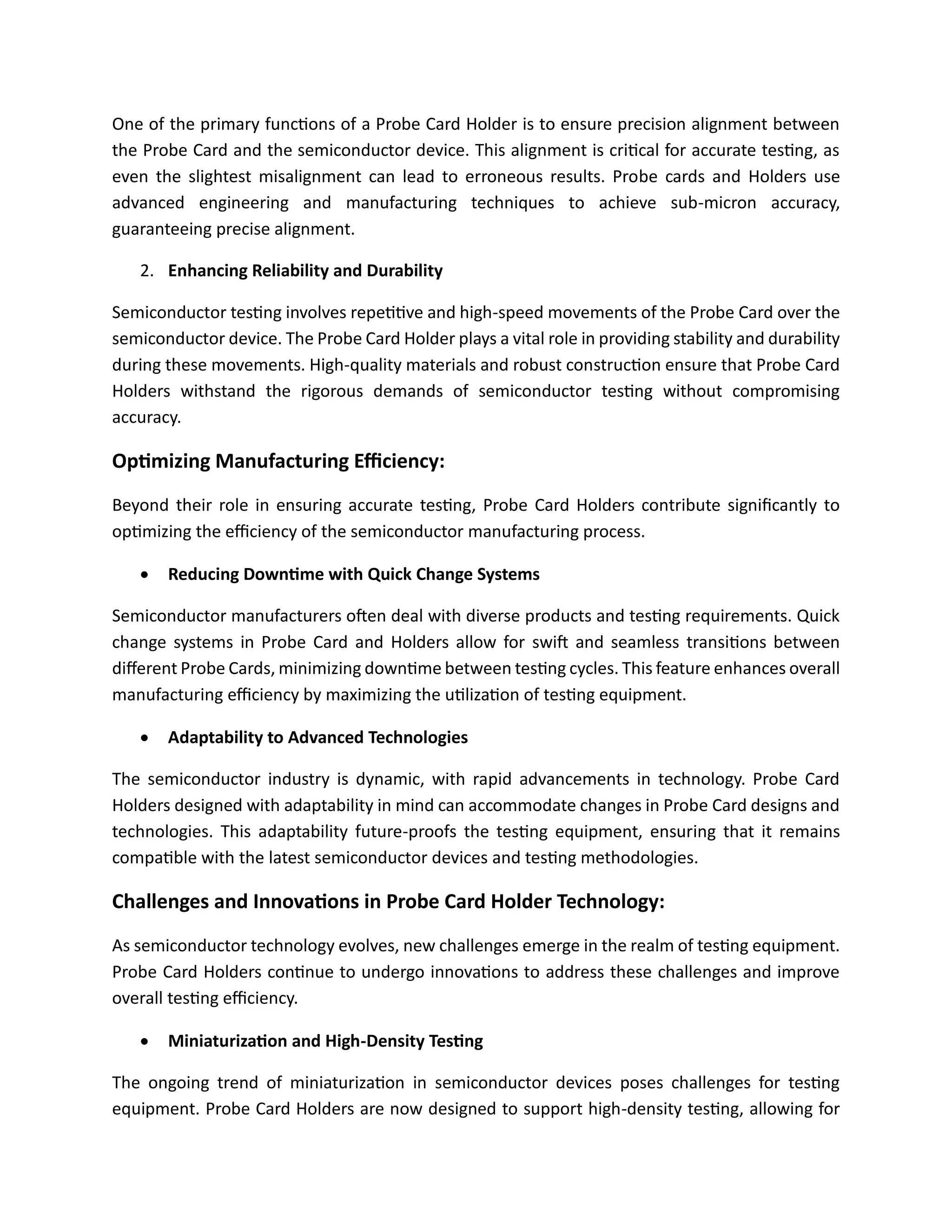 Probe Cards holder and Supplier Semi-Probes, Inc | PDF