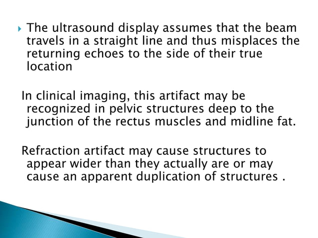Probe construction, types and usg artefacts | PPT