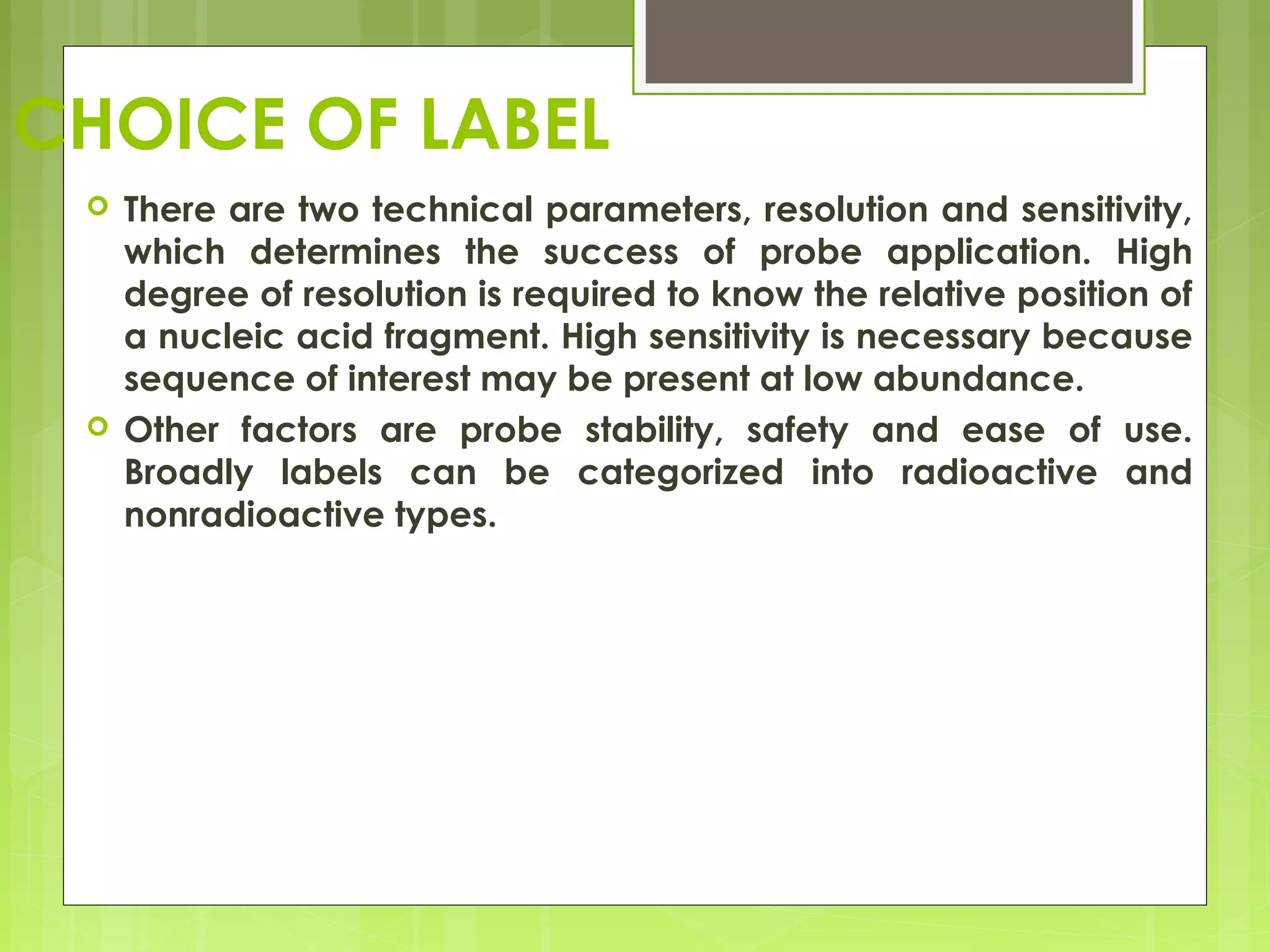 Probe labeling | PPT