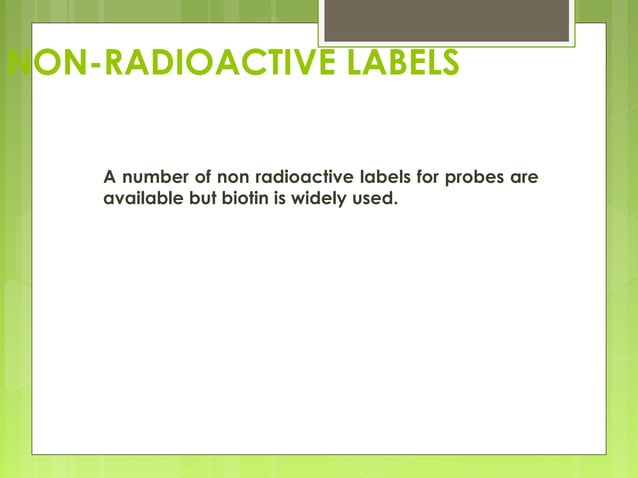 Probe labeling | PPT | Chemistry | Science