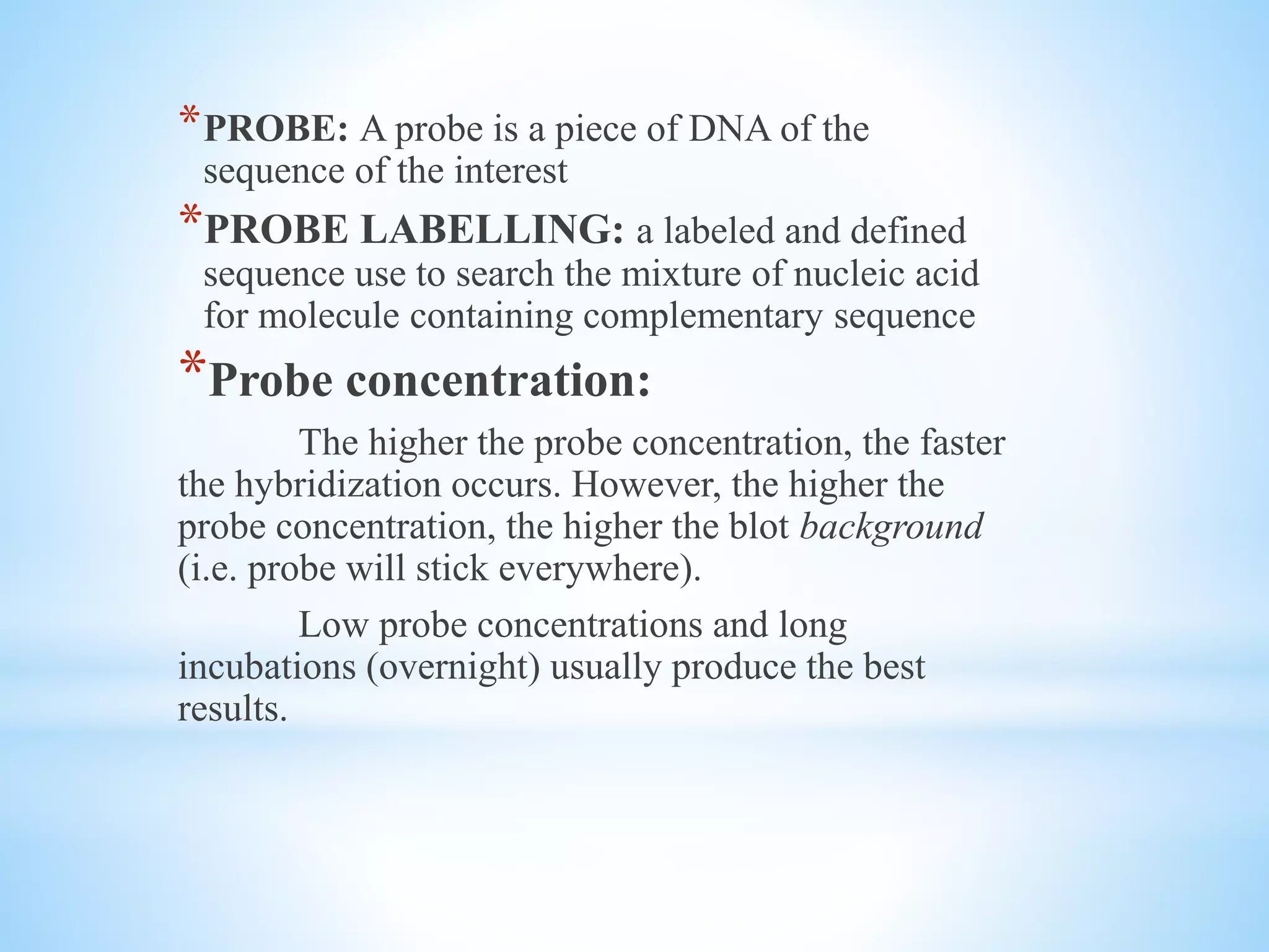 Probe labelling and hybridization | PPTX