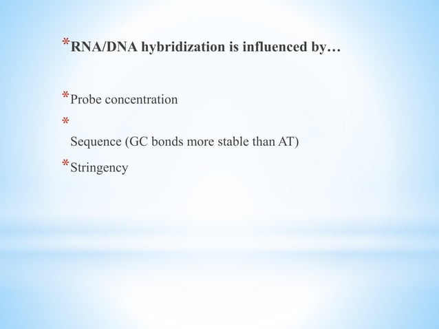 Probe labelling and hybridization | PPTX | Chemistry | Science