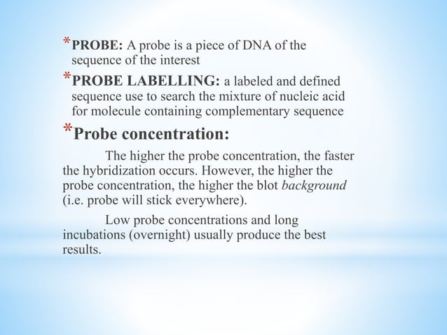 Probe labelling and hybridization | PPTX | Chemistry | Science