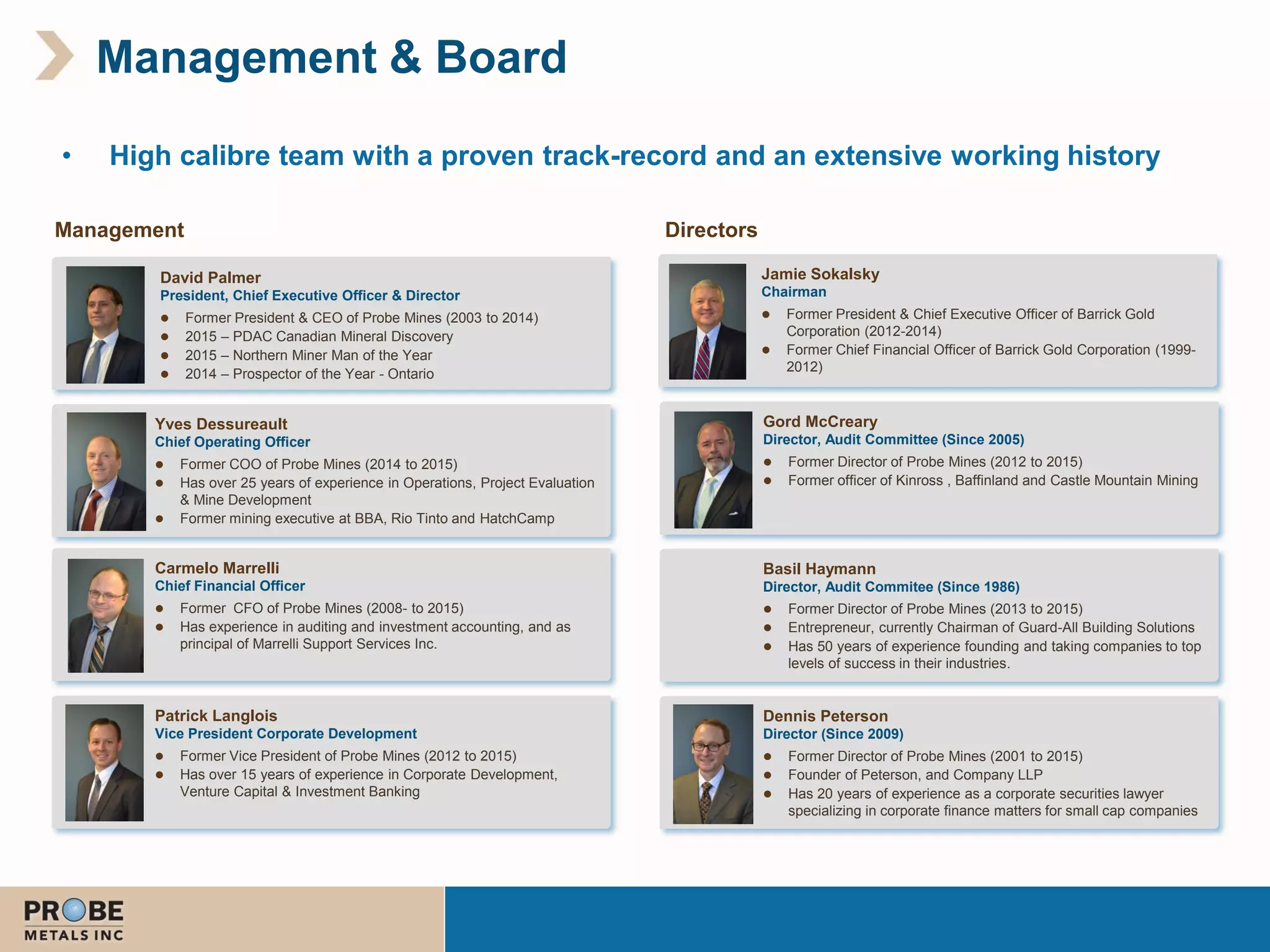 Probe metals corporate presentation april 29 2015 | PDF