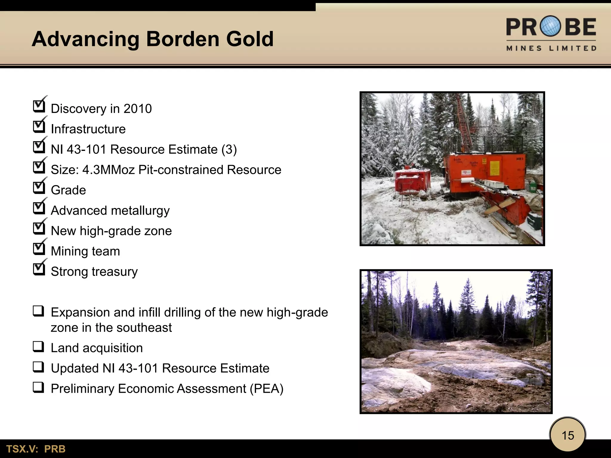 Probe mines presentation_august14-2013 | PPT