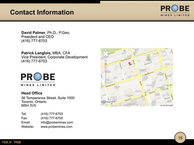 Probe mines presentation_october11.2013 | Commodities | Economy