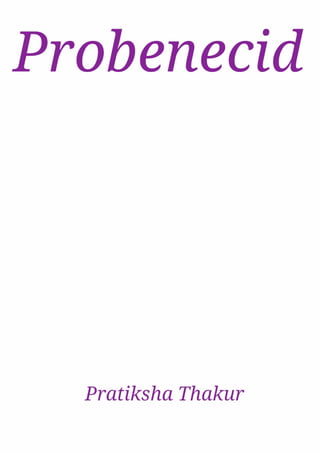 Probenecid | PDF