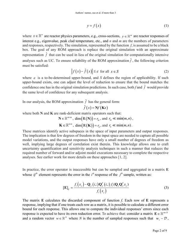 Probabilistic Error Bounds for Reduced Order Modeling M&C2015 | PDF