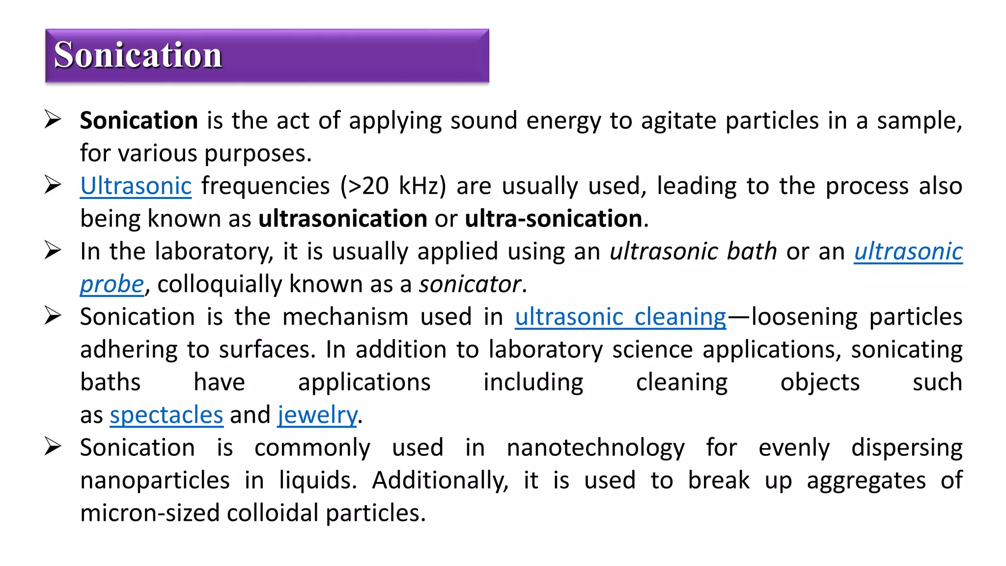 Probe sonicator | PPTX