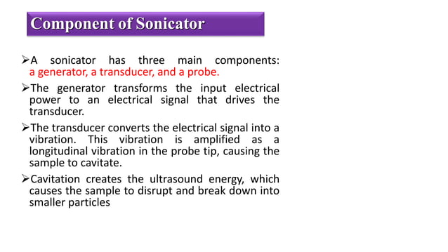 Probe sonicator | PPTX