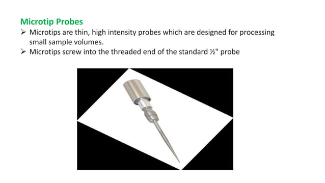 Probe sonicator | PPTX