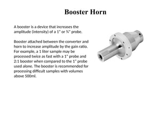 the probe sonicator instrument parts.pptx