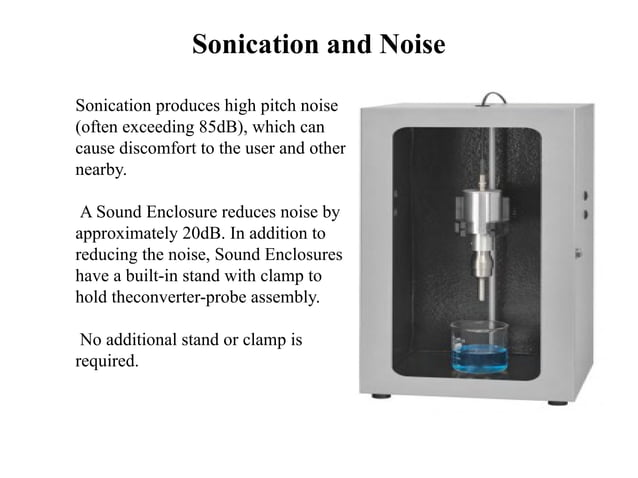 the probe sonicator instrument parts.pptx | Audio Production | Content ...