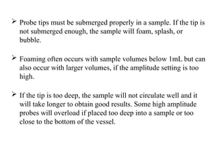 the probe sonicator instrument parts.pptx