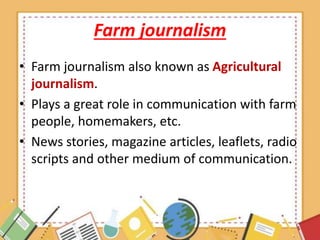 Problems with farm journalism | PPTX
