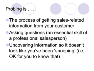 Probing - in sales.ppt