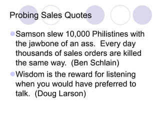Probing - in sales.ppt