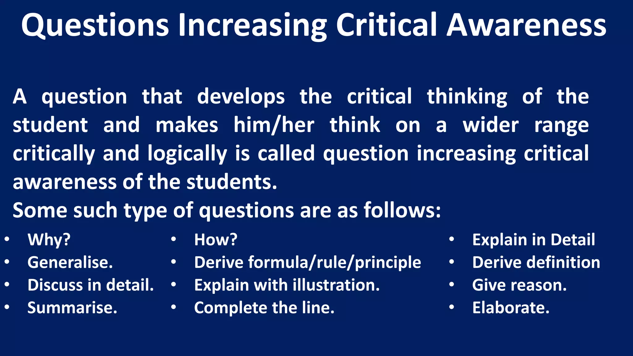 Probing by questioning skill | PDF