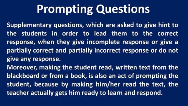 Probing by questioning skill | PDF | Educational Assessment | Education