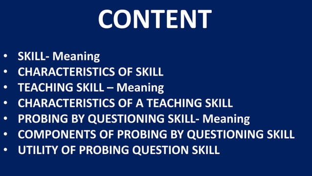 Probing by questioning skill | PDF | Educational Assessment | Education