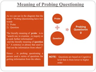 Probing Questioning Skill | PPT