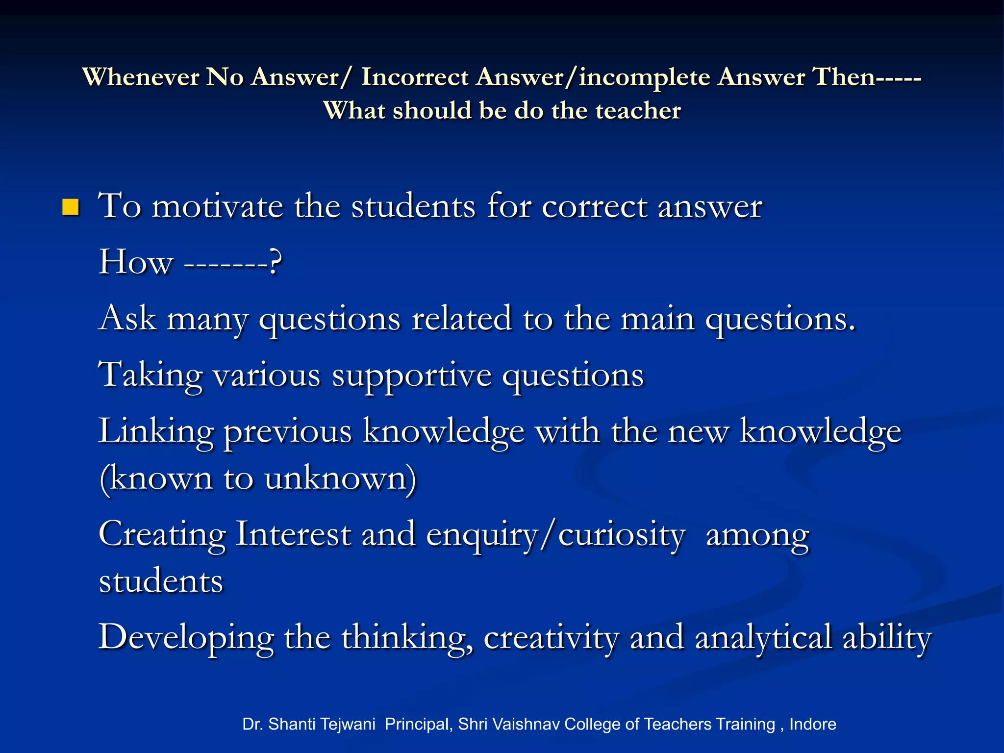 Probing questioning skill | PDF