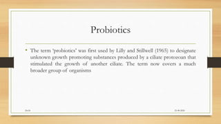 Probiotic feed | PPTX