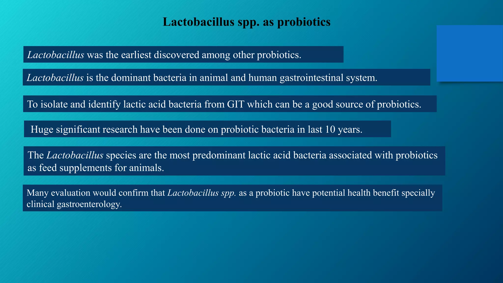 Probiotic from chicken's GIT | PPTX | Medical Health