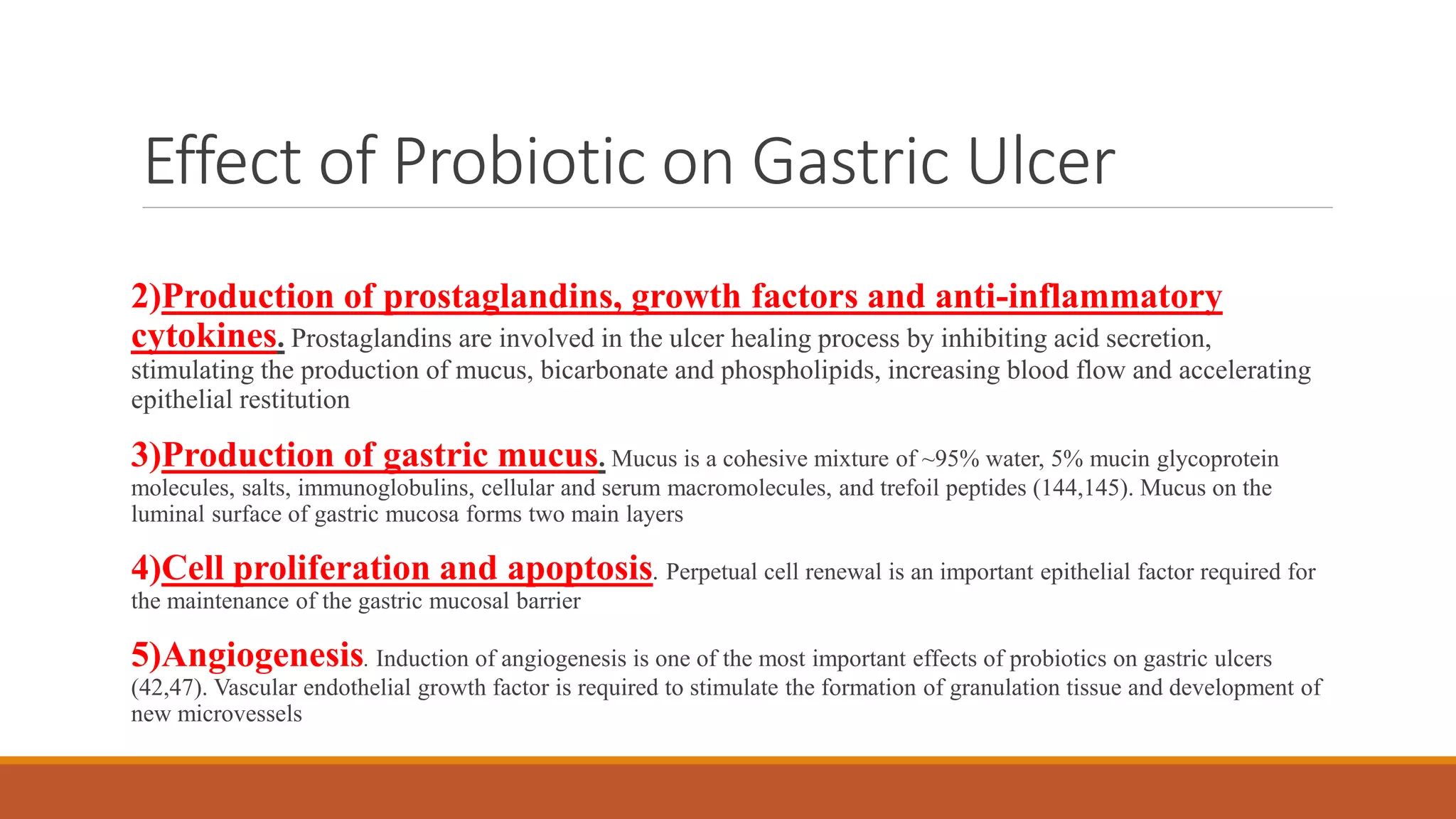 Probiotic on gastric ulcer | PPTX