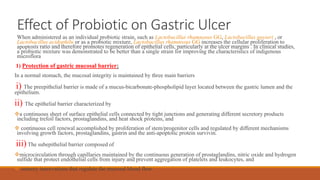 Probiotic on gastric ulcer | PPTX
