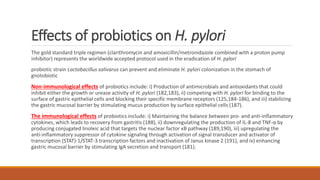 Probiotic on gastric ulcer | PPTX