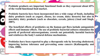 Micro-encapsulation of Probiotics | PPTX
