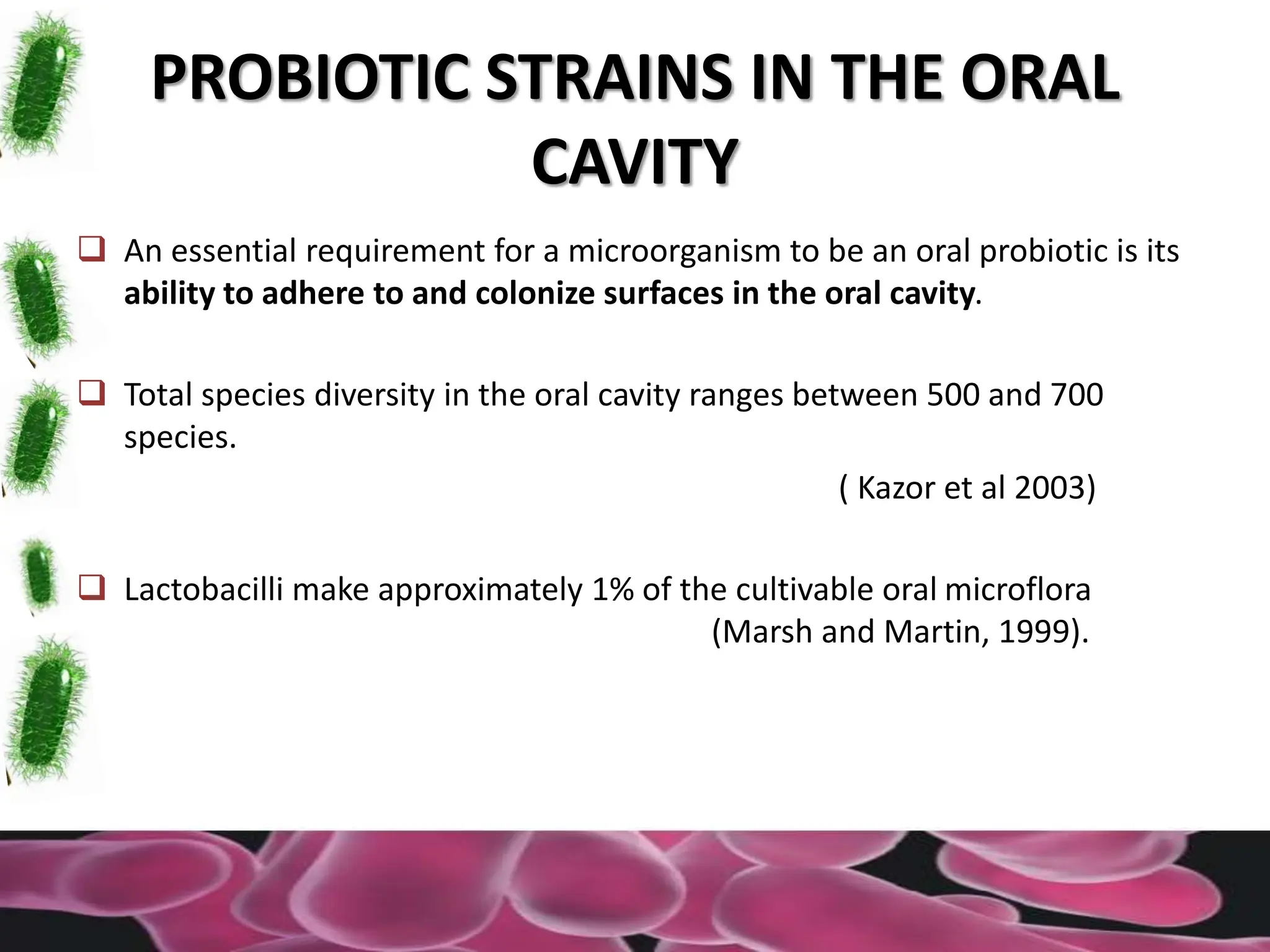 Role of PROBIOTICS in periodontal disease | PPTX