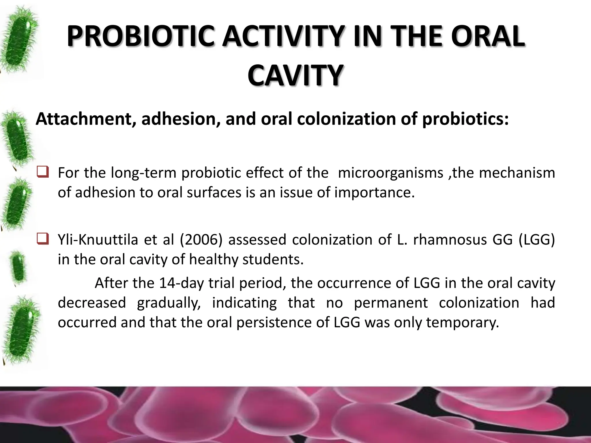 Role of PROBIOTICS in periodontal disease | PPTX