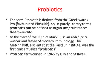 Probiotics bhushan | PPTX