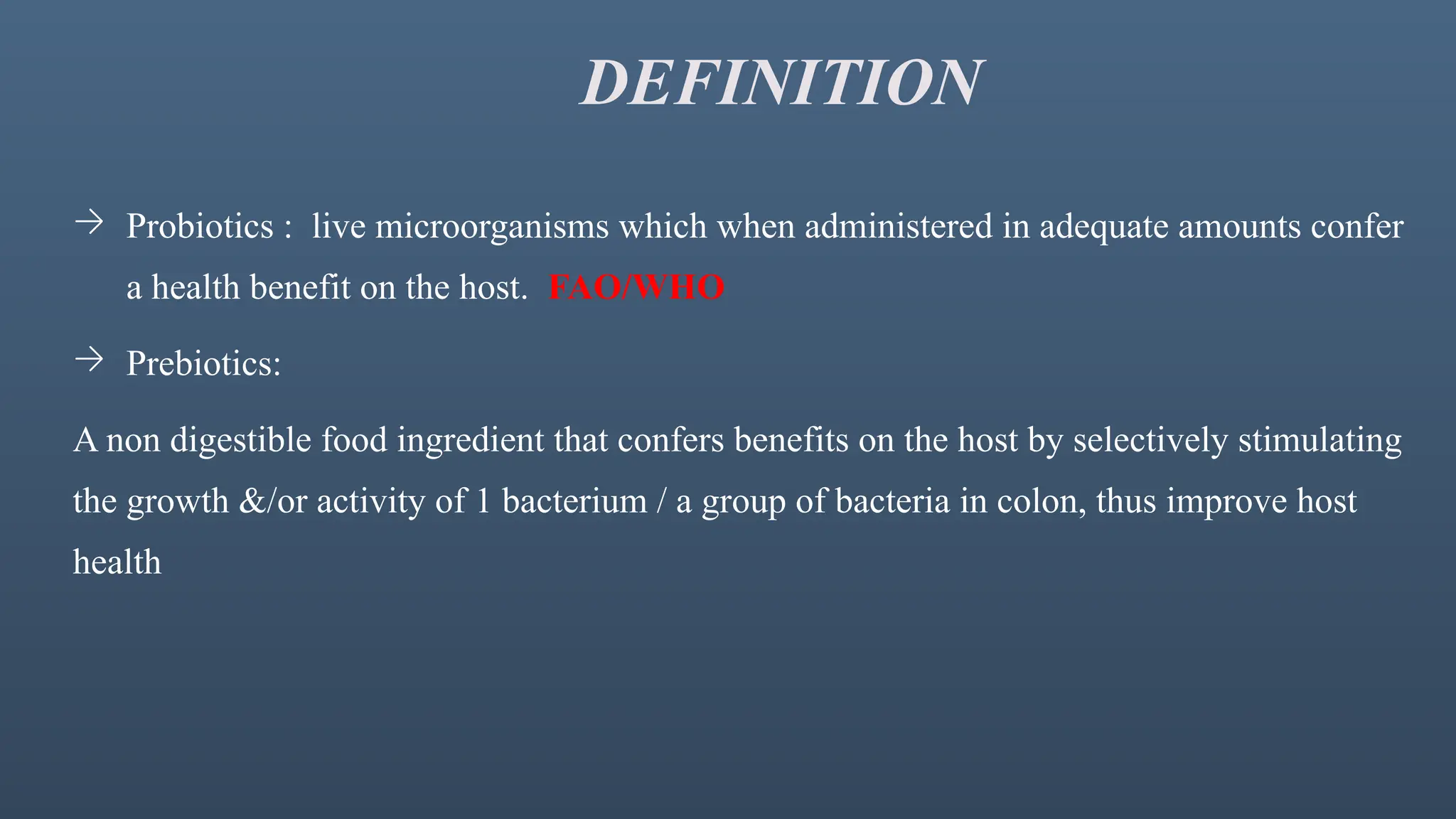 Prebiotics&Probiotics In Periodontal health & disease | PPTX