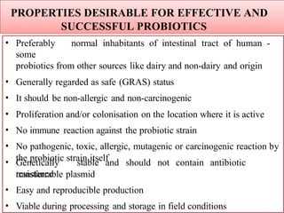 Probiotics: Role in Fermented Dairy & Food Products | PPTX