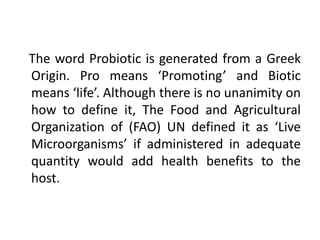 Probiotics & functional foods | PPTX