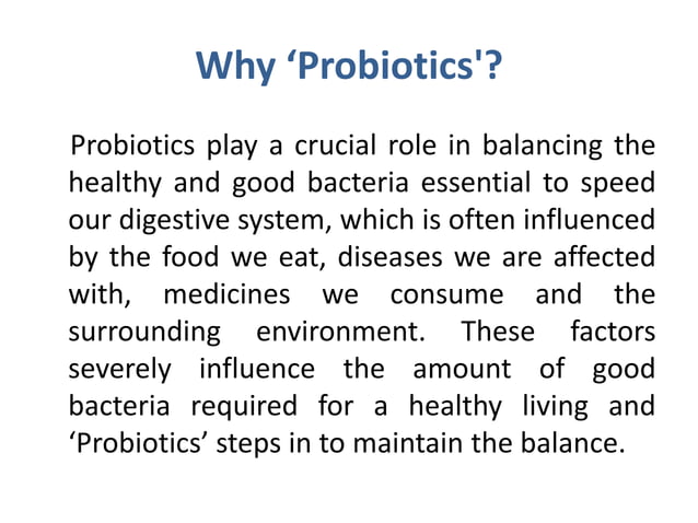 Probiotics & functional foods | PPTX | Business Expos & Conferences ...