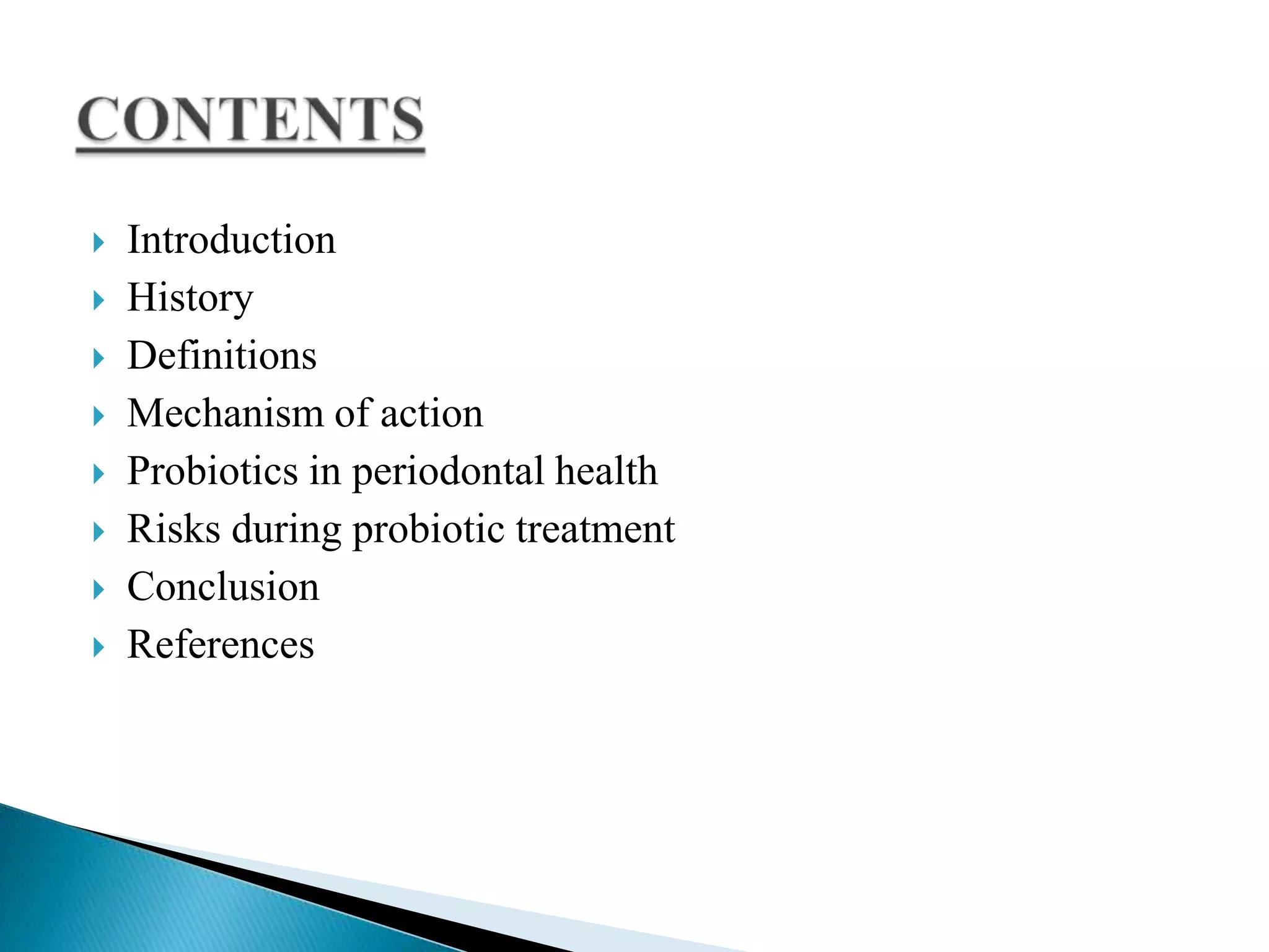 Probiotics in periodontal health and disease | PPTX
