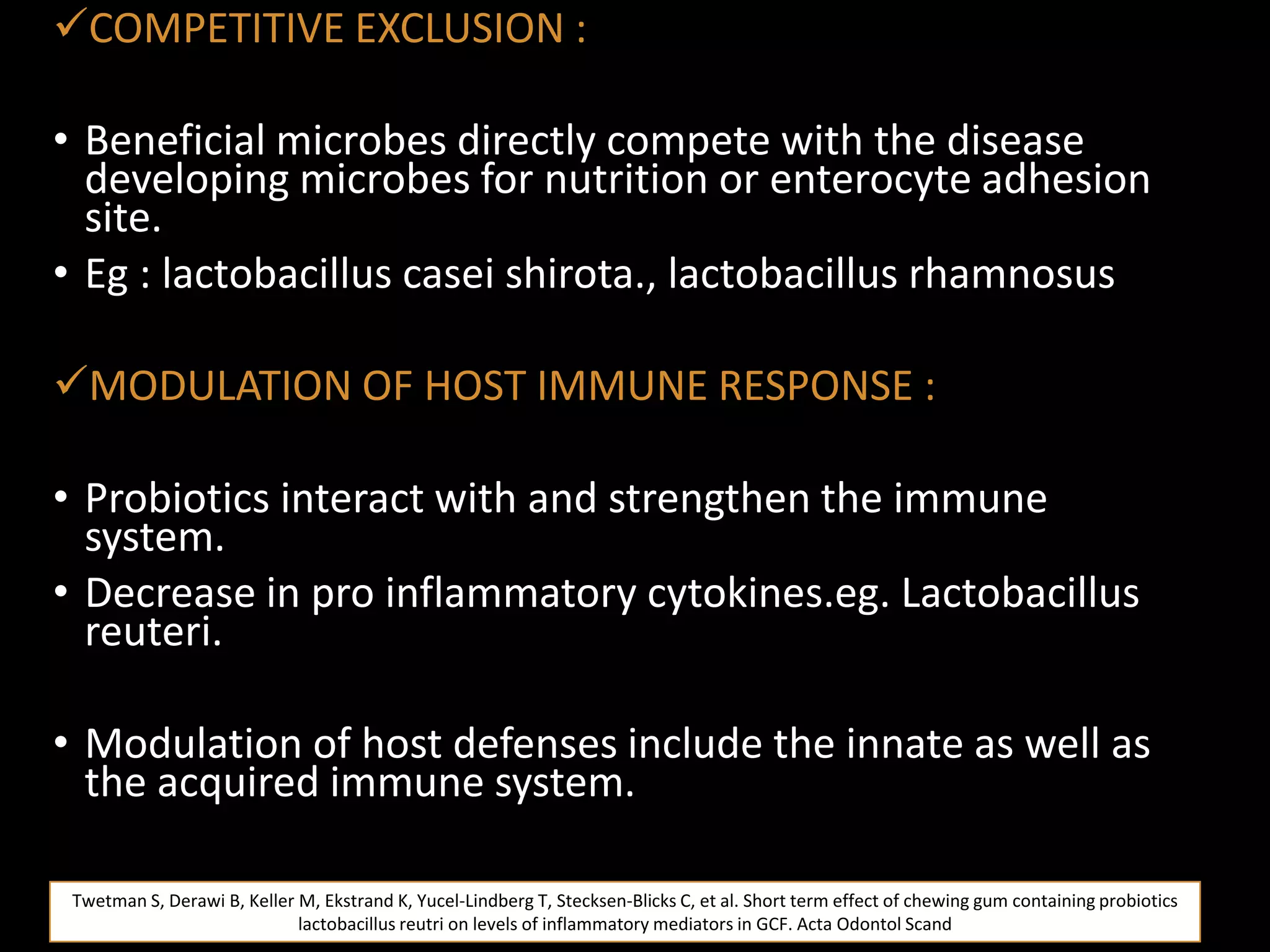Probiotics in periodontal health and disease | PPTX