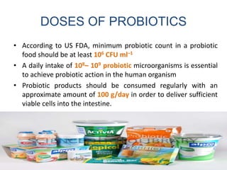 Probiotics: Introduction and their health effects | PPT