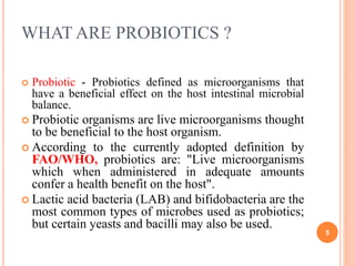 Probiotics ppt | PPTX